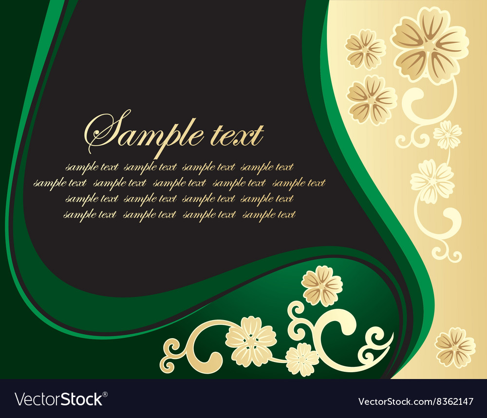 Floral Backdrop with Text Space Royalty Free Vector Image