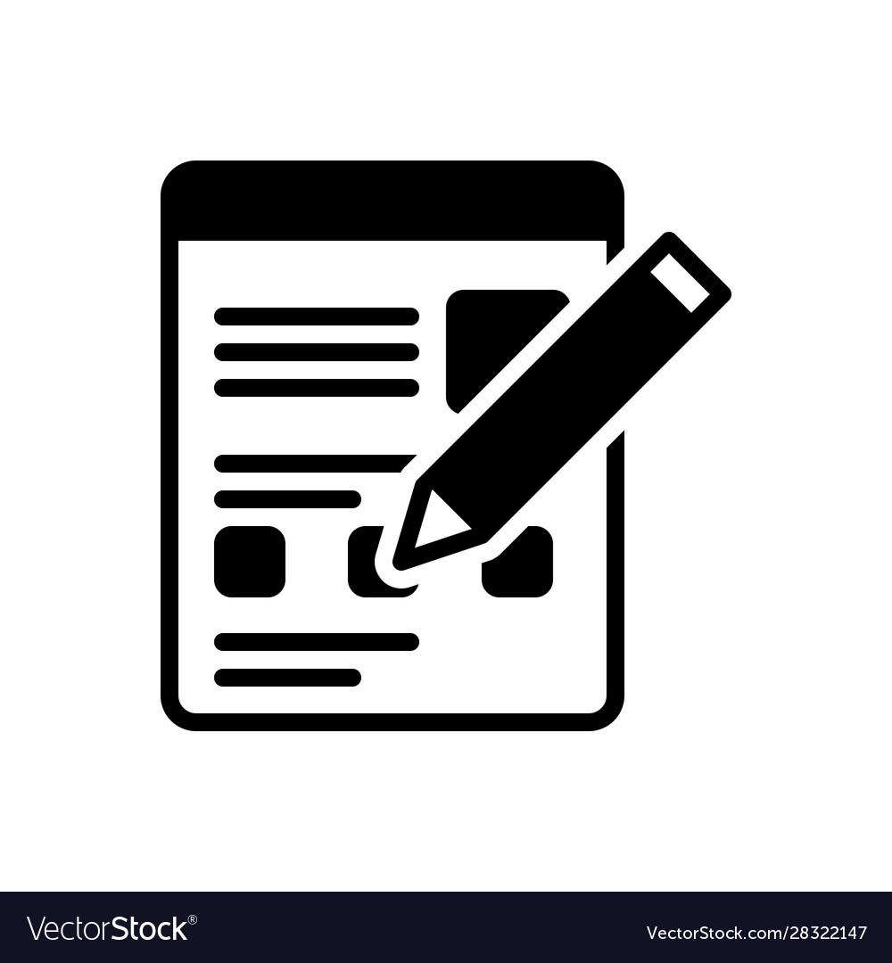 Form Royalty Free Vector Image - VectorStock