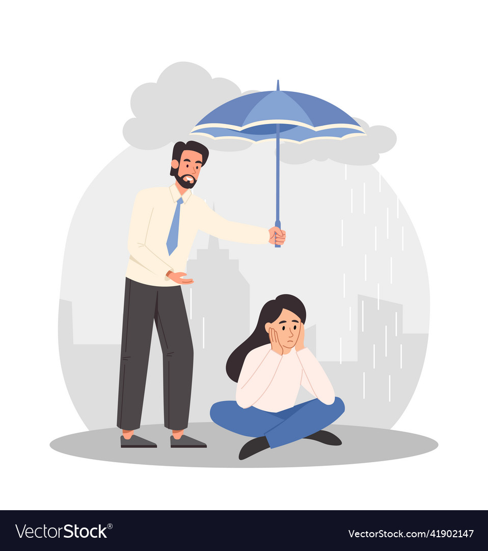 Helping hand and support concept Royalty Free Vector Image