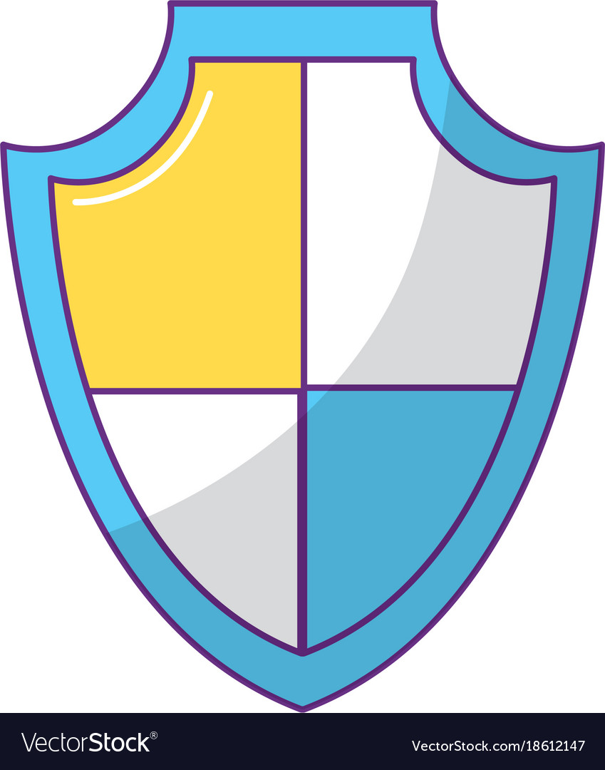 Isolated shield design Royalty Free Vector Image