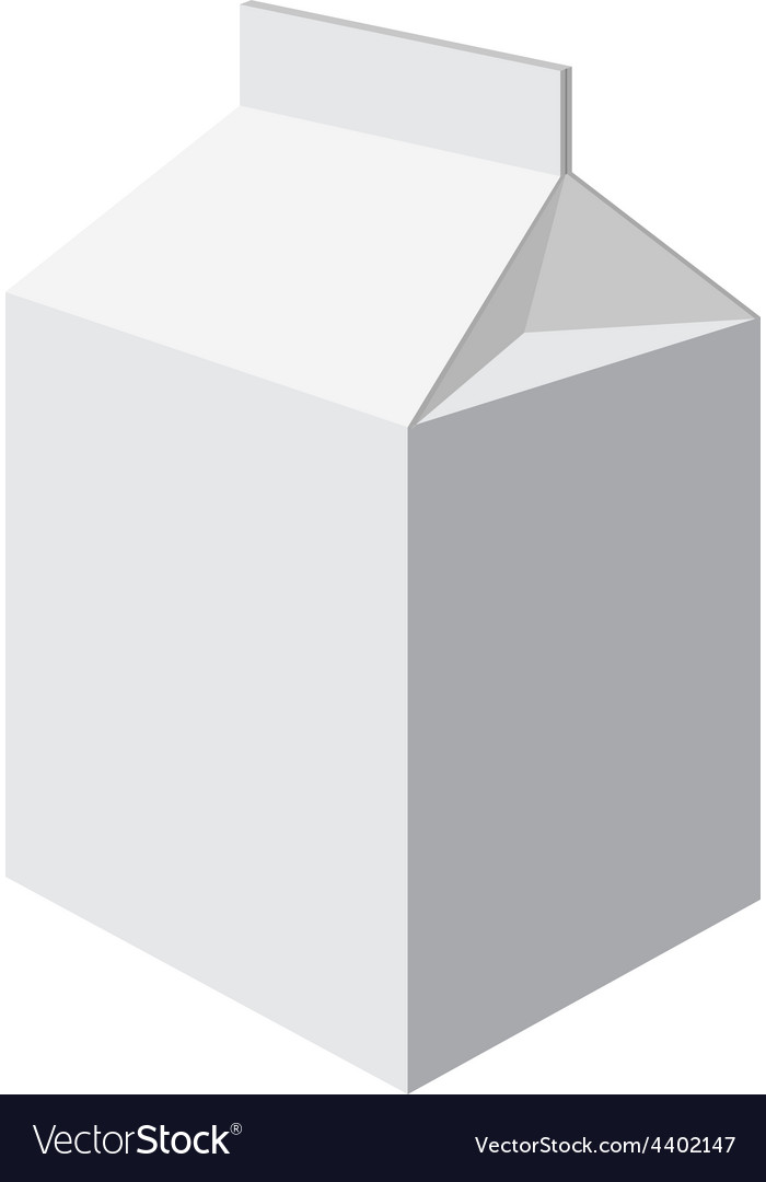 Milk packet Royalty Free Vector Image - VectorStock