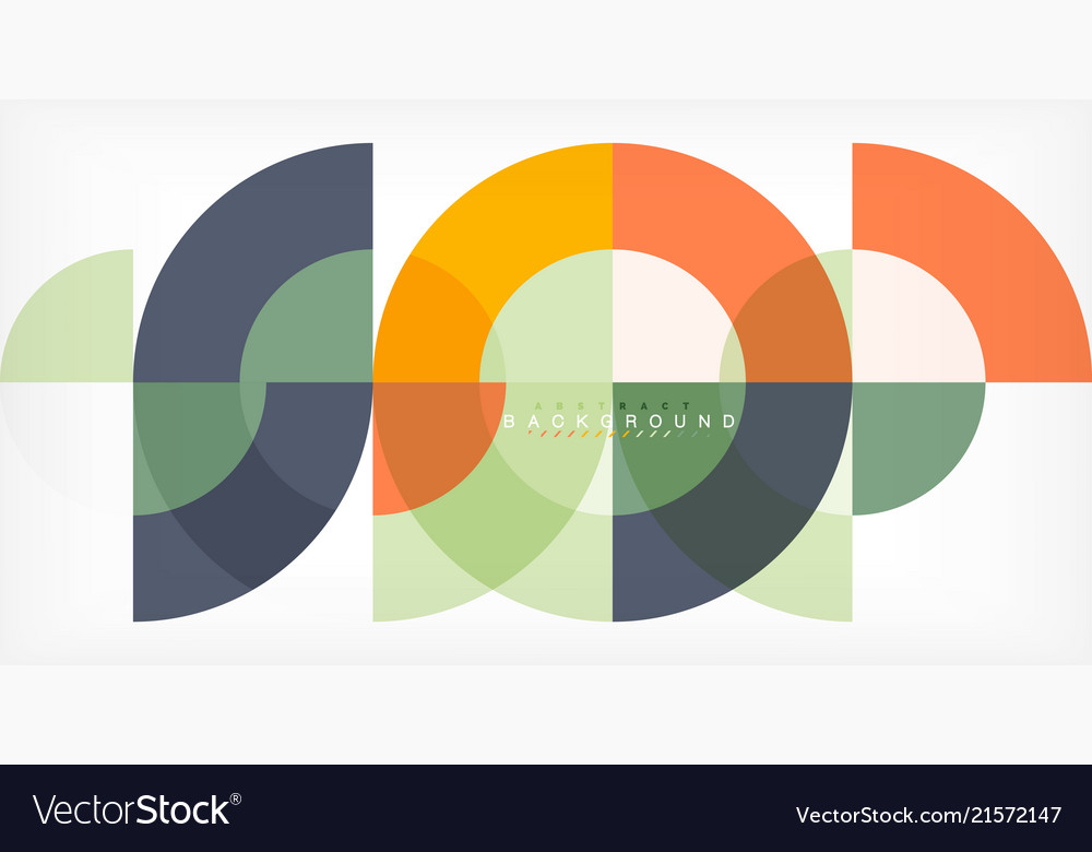 Modern circle abstract background Royalty Free Vector Image