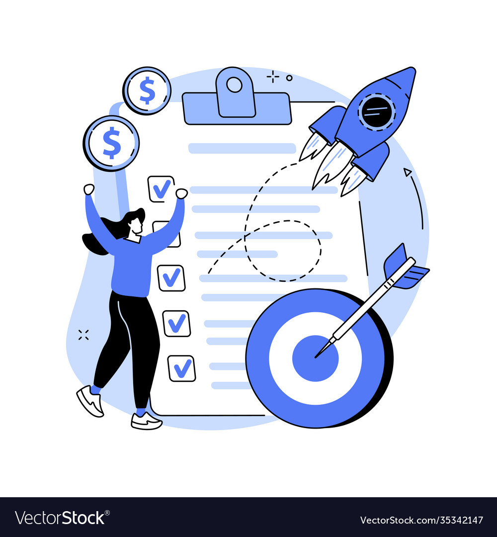 Project closure abstract concept Royalty Free Vector Image