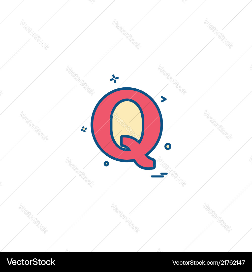 Quora icon design Royalty Free Vector Image - VectorStock