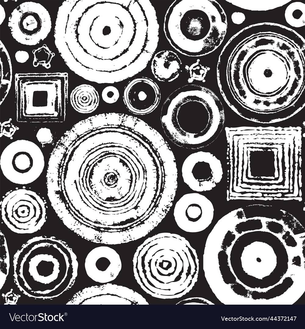 Seamless abstract pattern of geometric shapes Vector Image