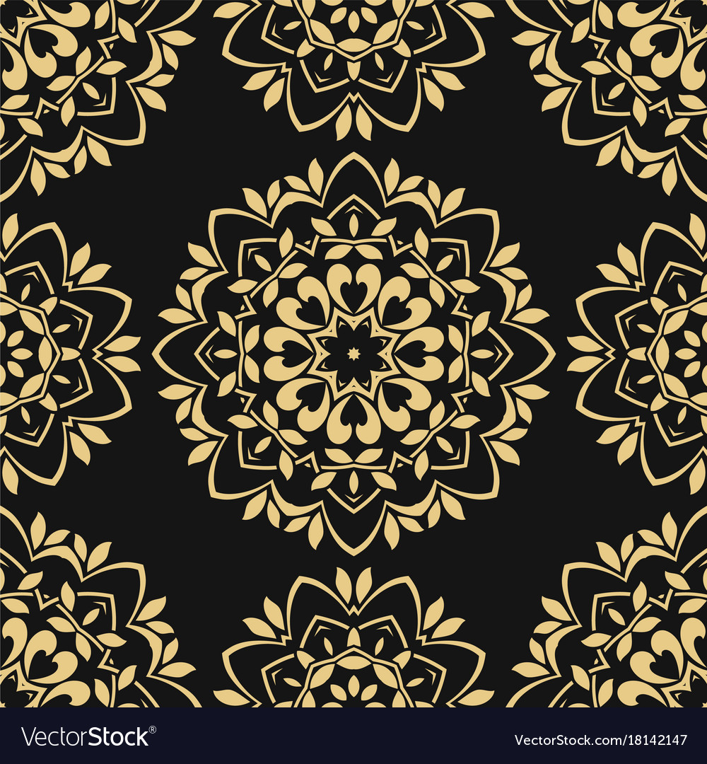 Seamless pattern with floral elements Royalty Free Vector