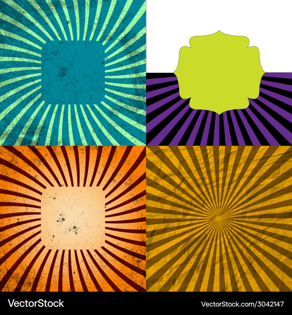 Set of old vintage paper template texture Vector Image