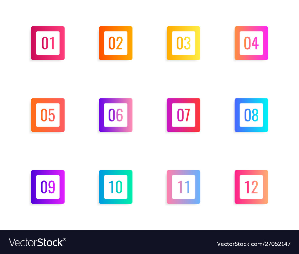 Super set arrow bullet point triangle flags Vector Image