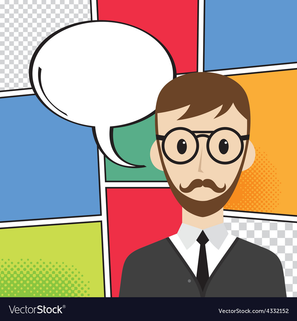 Comic book cartoon template Royalty Free Vector Image