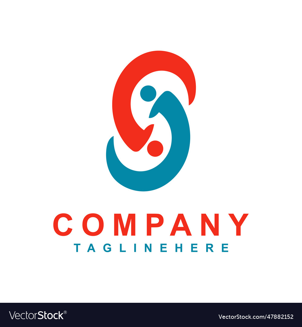 Creative s letter logo Royalty Free Vector Image