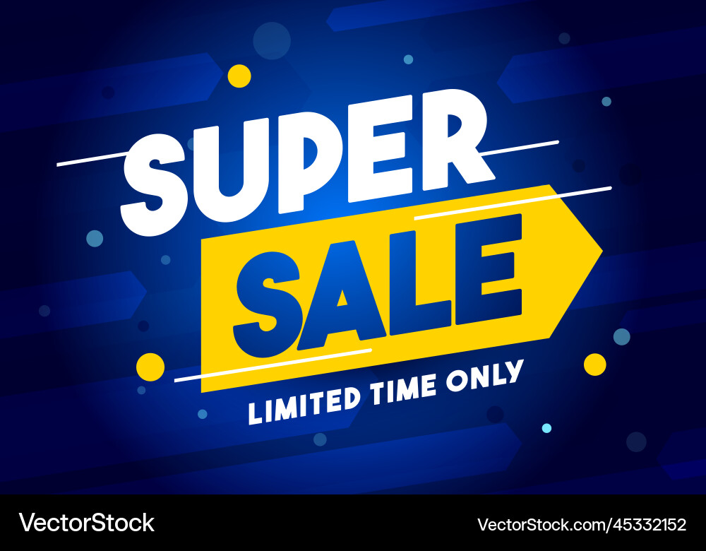 Dark blue super sale arrow sign Royalty Free Vector Image