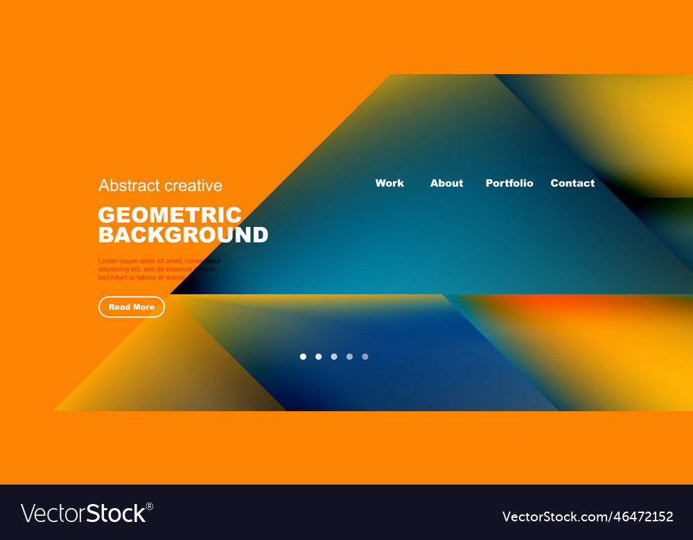 Dynamic triangle design with fluid gradient colors