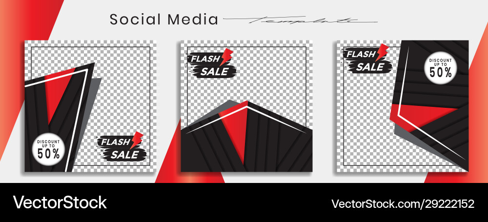 Editable social media templates instagram story Vector Image