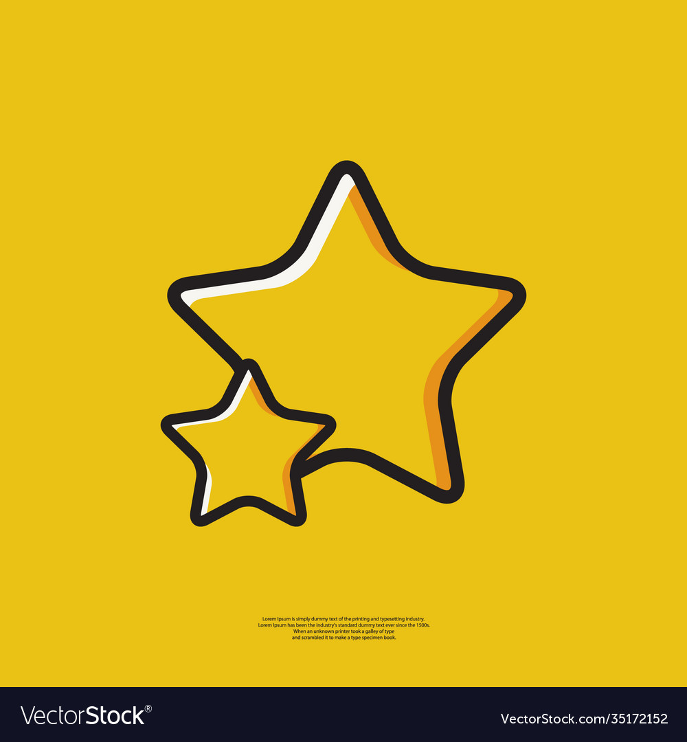 Icon star Royalty Free Vector Image - VectorStock