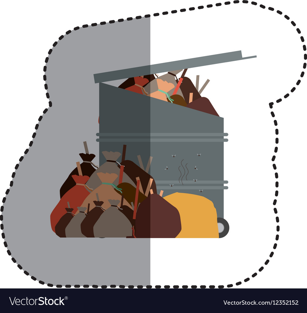 Isolated trash design Royalty Free Vector Image