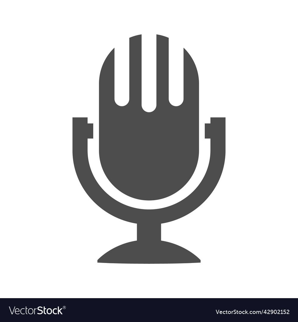 Microphone a device for converting voice Vector Image