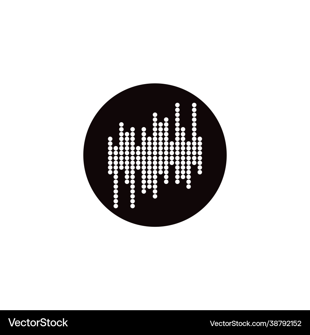 Music wave logo design template Royalty Free Vector Image