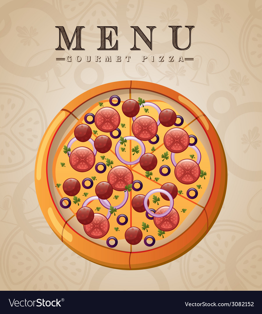Pizza design Royalty Free Vector Image - VectorStock