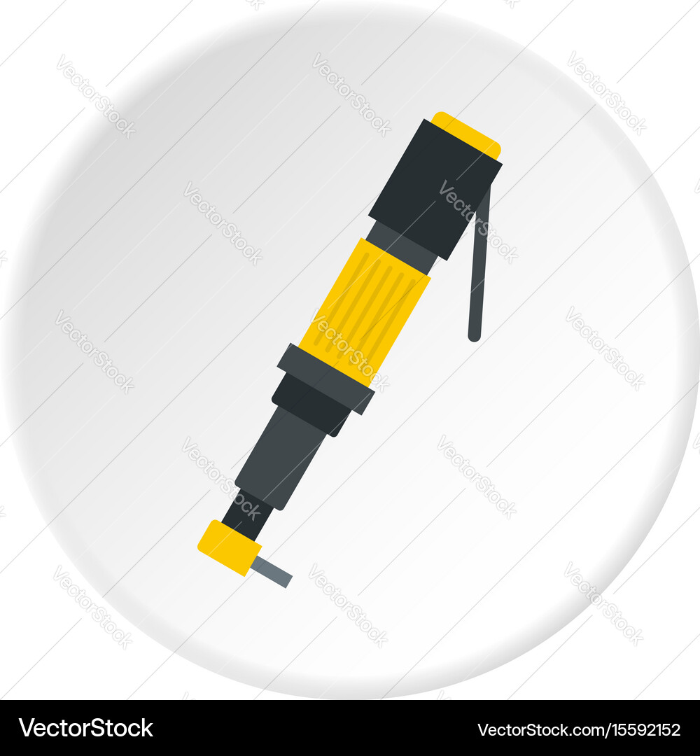 Pneumatic screwdriver icon circle Royalty Free Vector Image