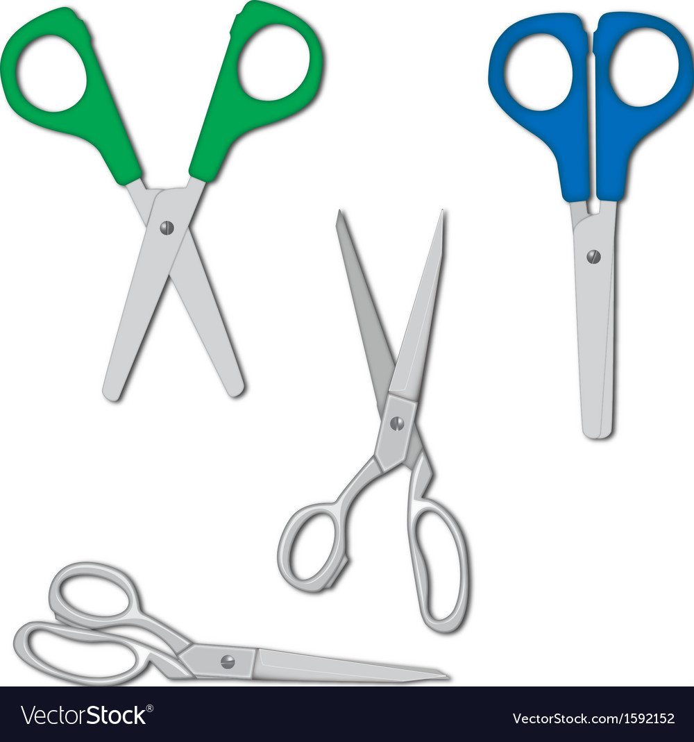 Scissors set Royalty Free Vector Image - VectorStock