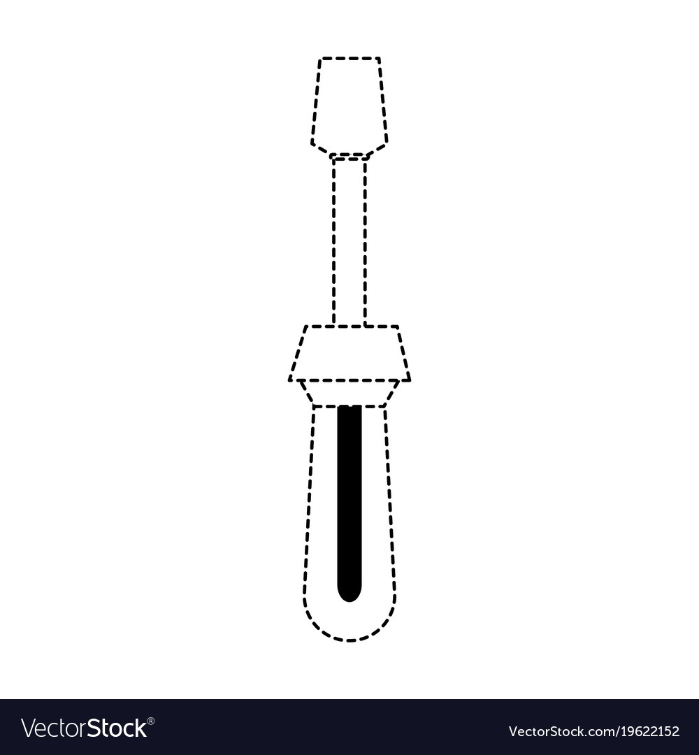 Screwdriver tool isolated Royalty Free Vector Image