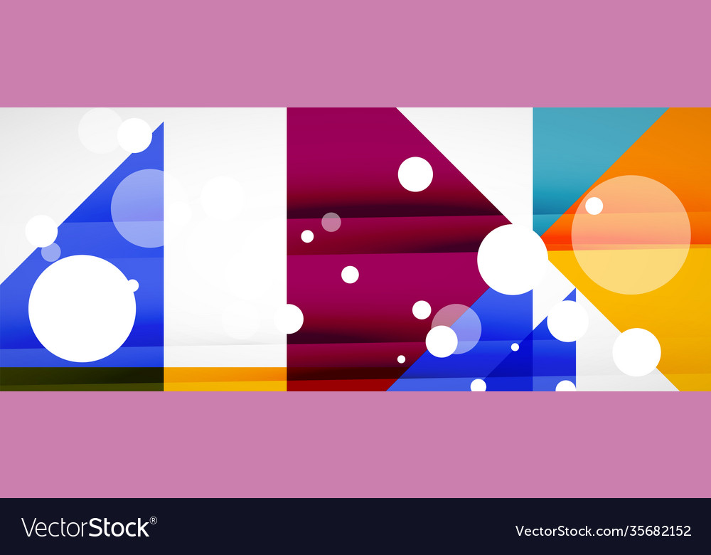 Set triangle geometric backgrounds Royalty Free Vector Image