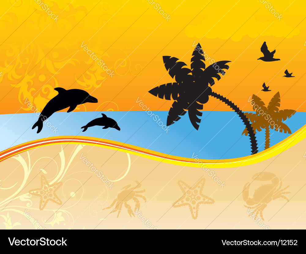 Summer background Royalty Free Vector Image - VectorStock