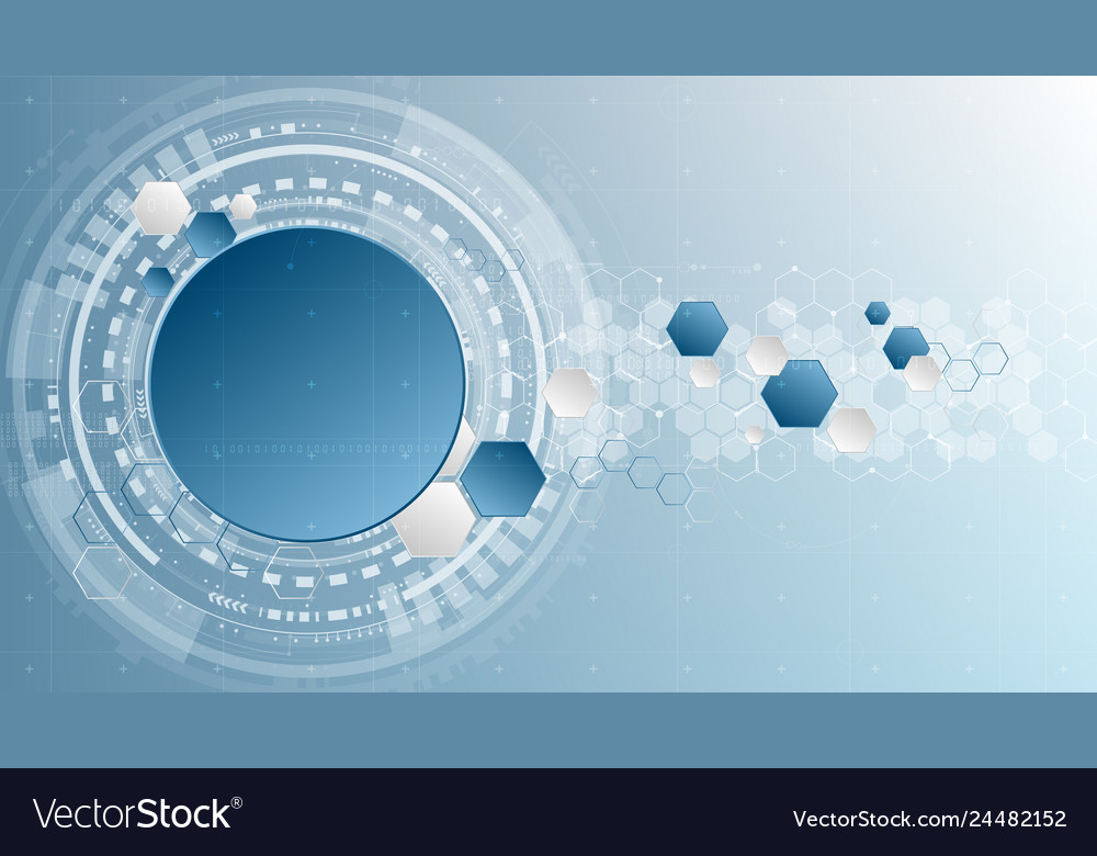 Technological abstract interface technical Vector Image