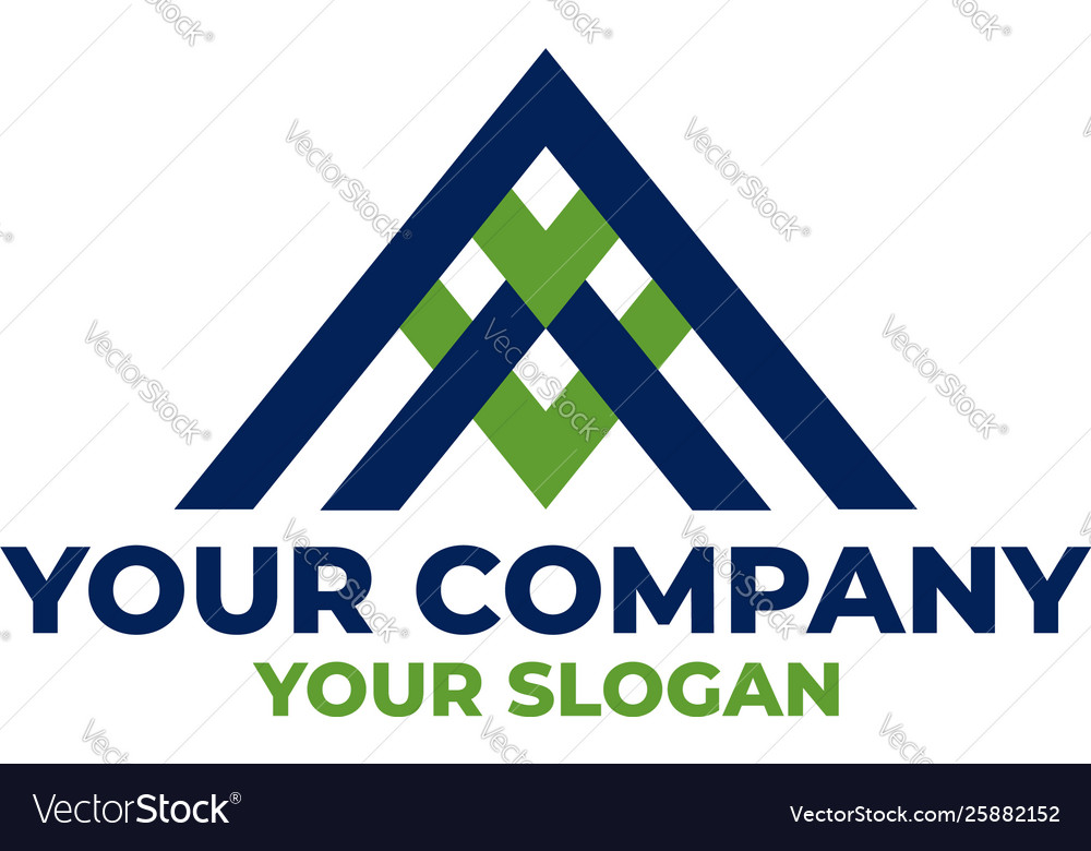 Triangle av logo design Royalty Free Vector Image