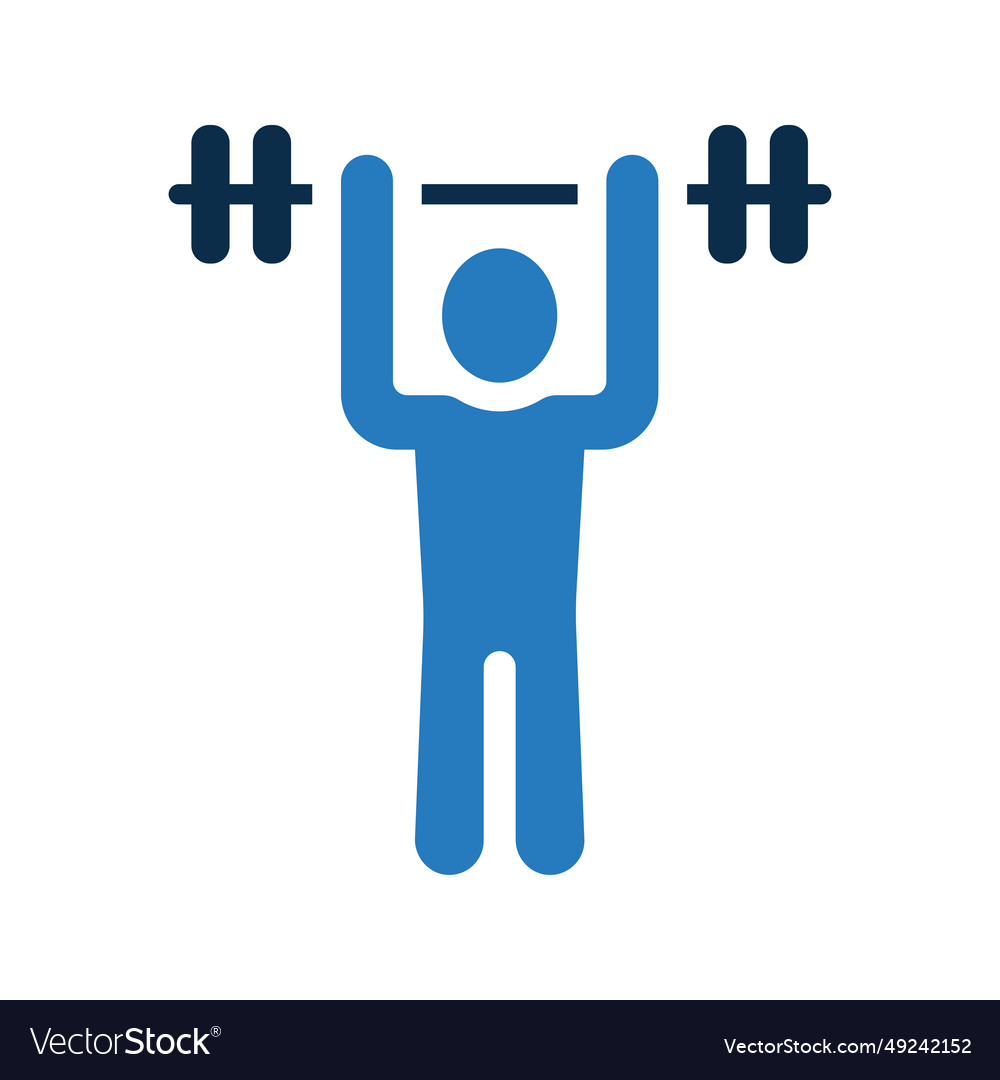 Weightlifting icon Royalty Free Vector Image - VectorStock