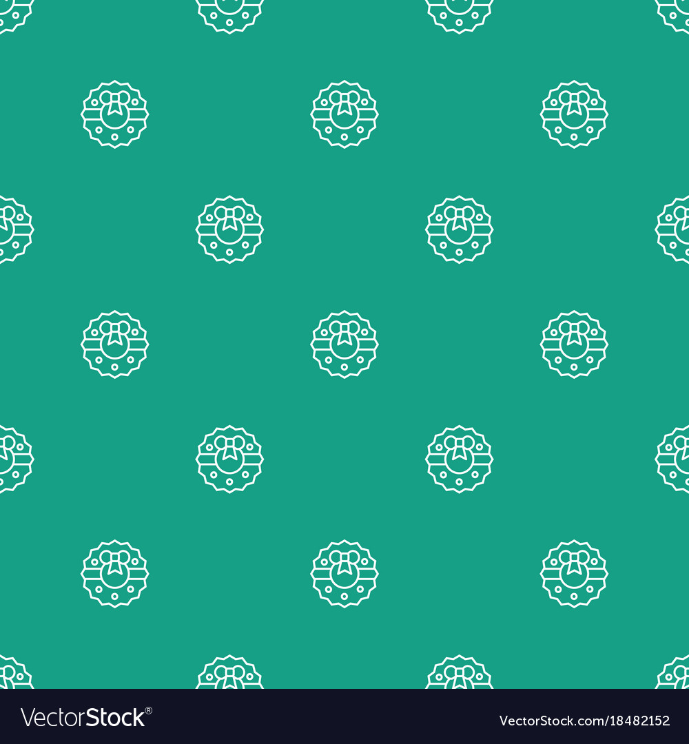 Year seamless pattern advent wreath Royalty Free Vector