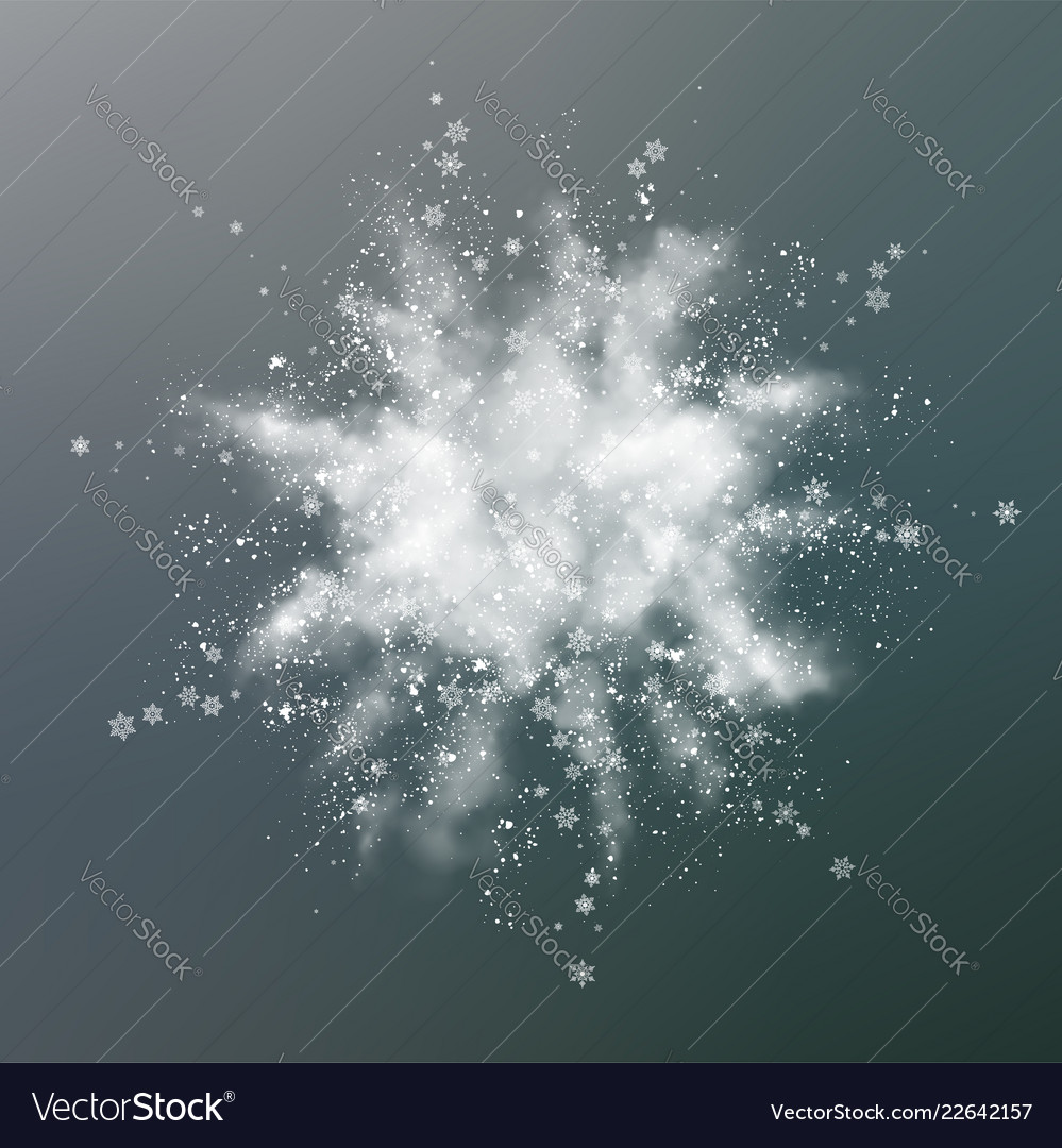 Abstract snow explosion Royalty Free Vector Image