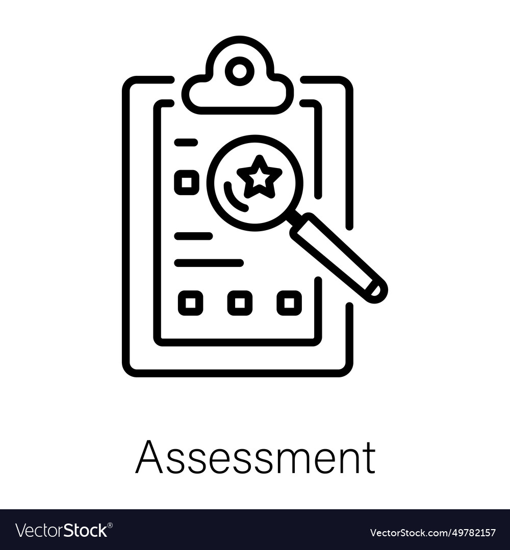 Assessment Royalty Free Vector Image - VectorStock