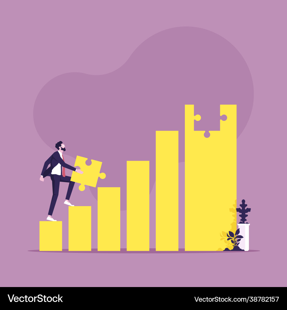 Business reach target and success concept Vector Image