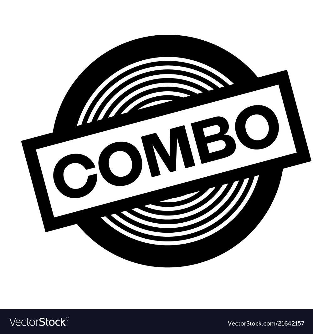 Combo black stamp Royalty Free Vector Image - VectorStock