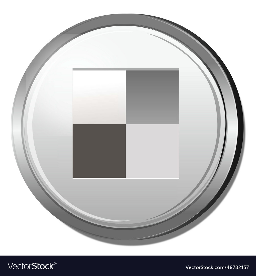 Delicious silver logo Royalty Free Vector Image