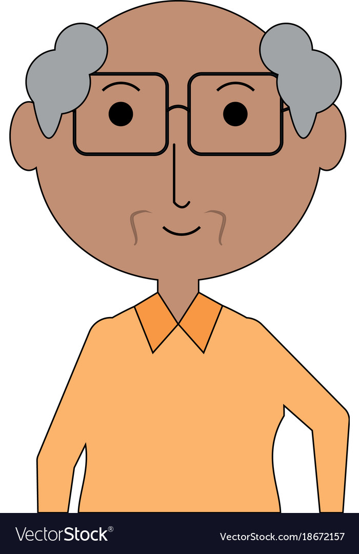 Elderly man icon Royalty Free Vector Image - VectorStock
