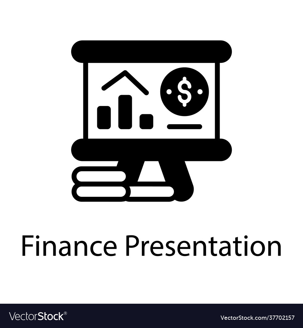 Finance presentation Royalty Free Vector Image