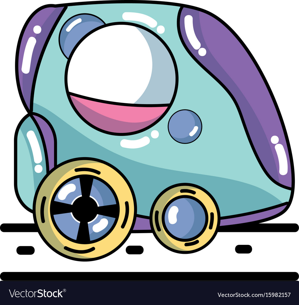 Futuristic car with modern elements design Vector Image