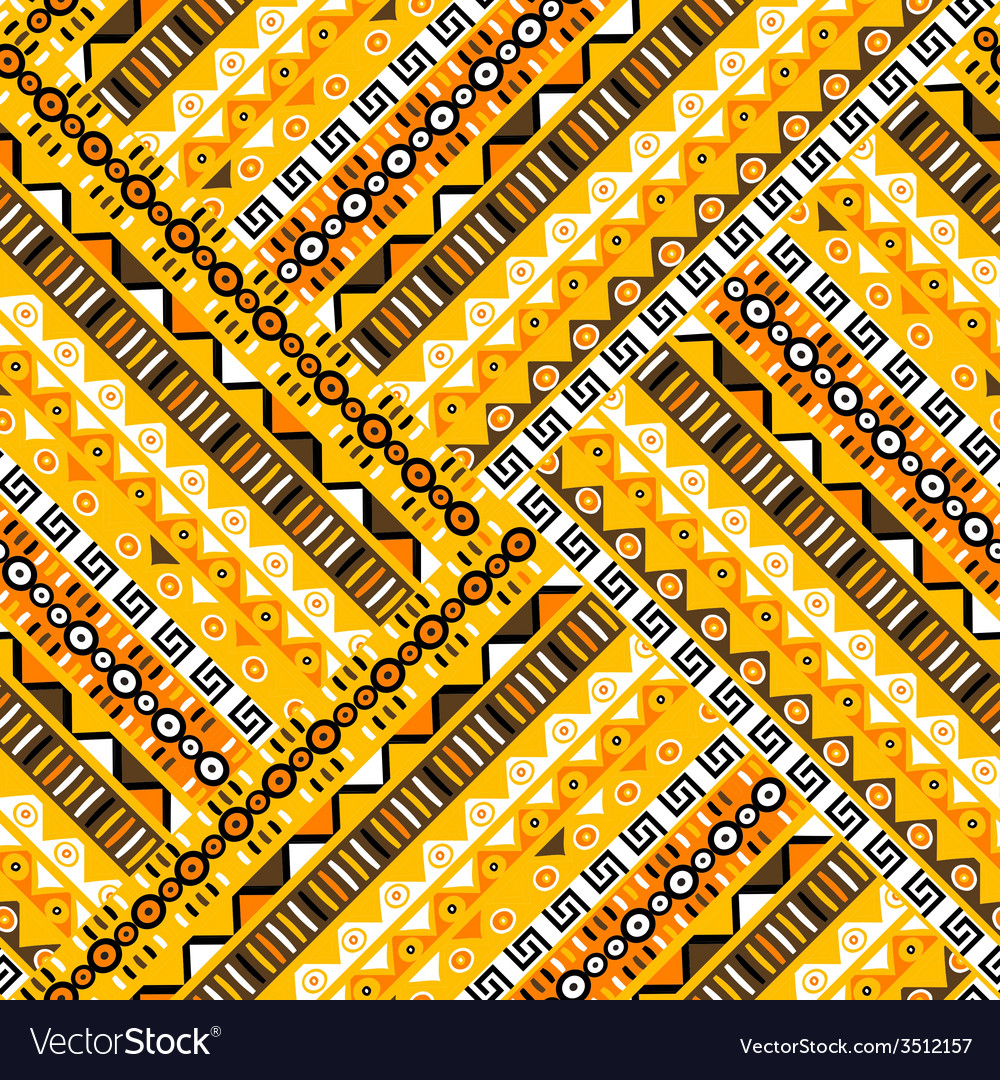 Geometric tribal pattern Royalty Free Vector Image