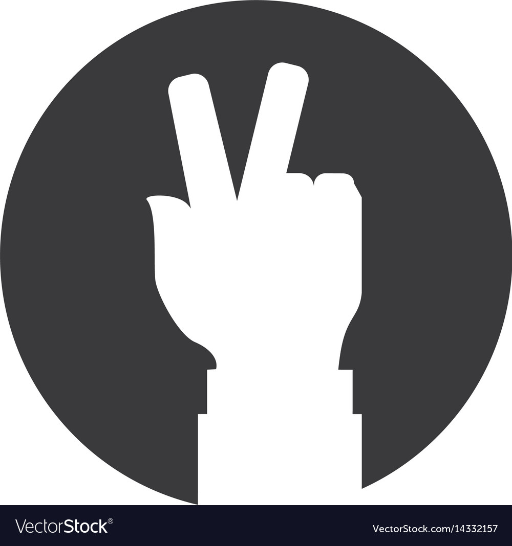 Hand gesturing symbol Royalty Free Vector Image