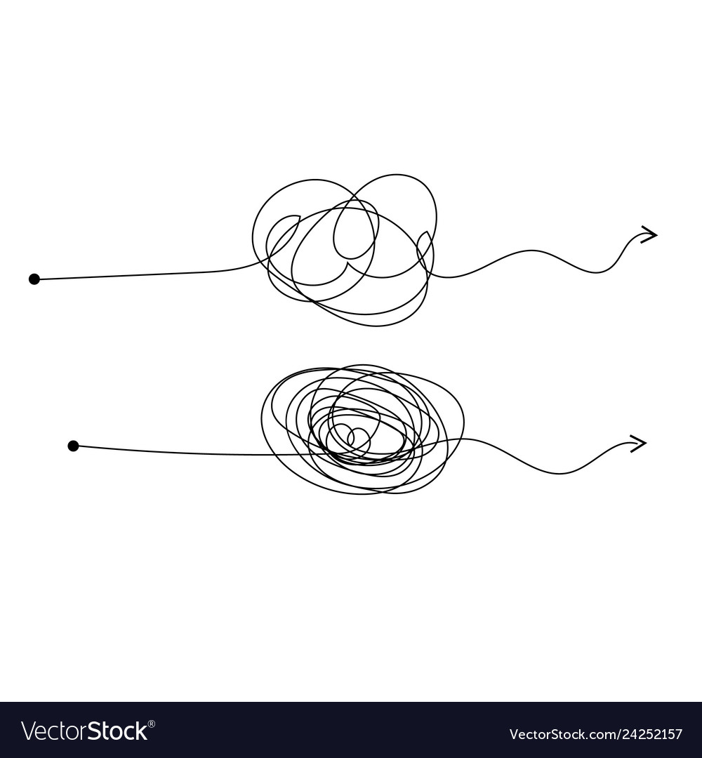Insane messy line Royalty Free Vector Image - VectorStock