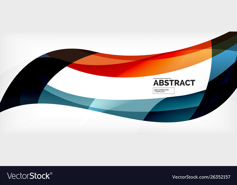 Linear wave web template Royalty Free Vector Image