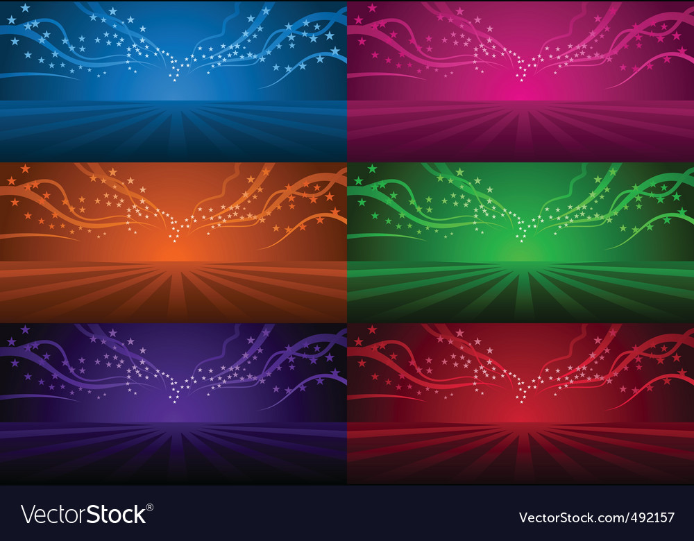 Magic background set Royalty Free Vector Image