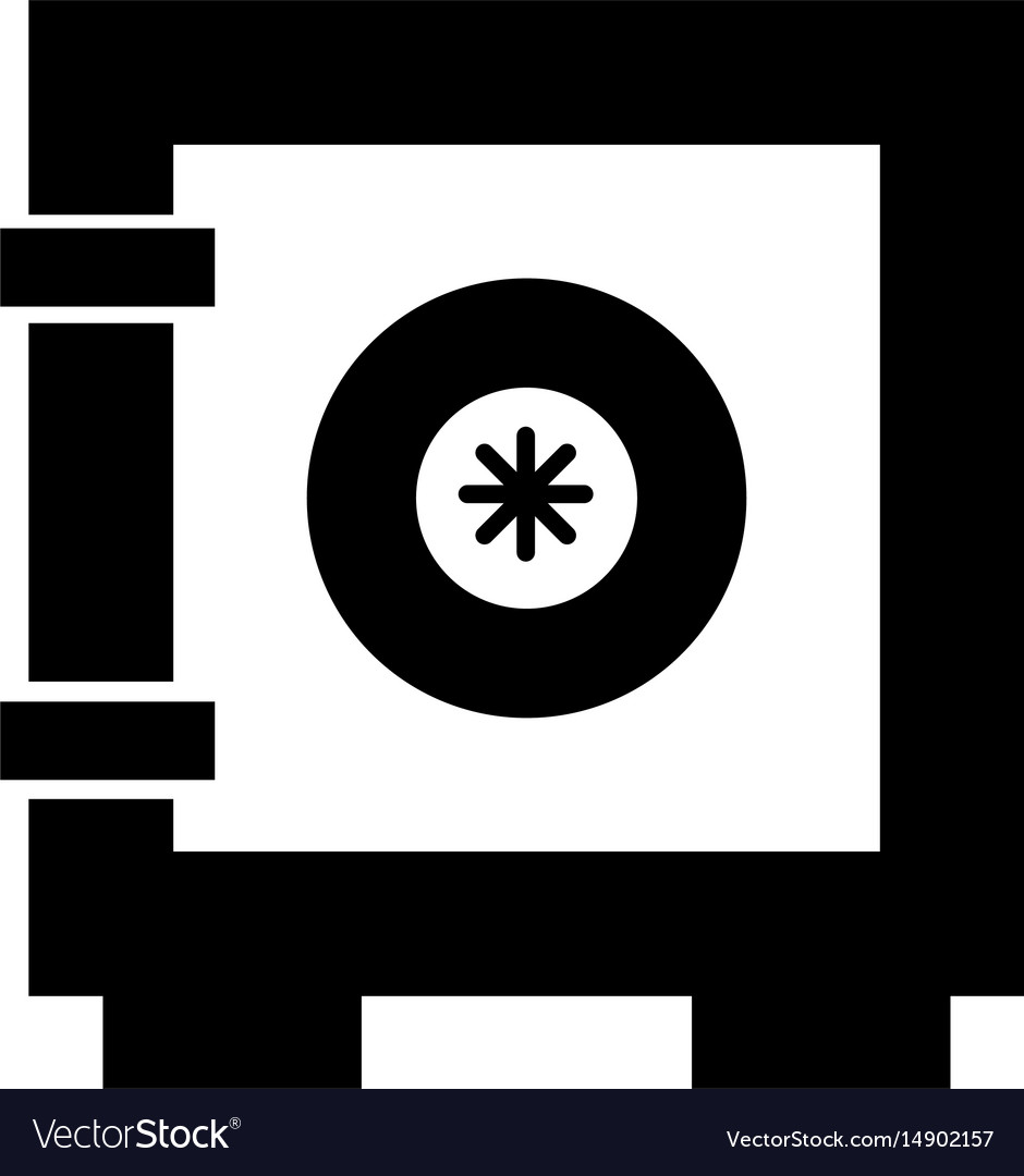 Safe box isolated icon Royalty Free Vector Image