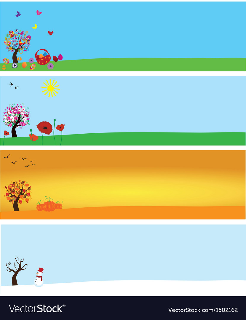 4 banners Royalty Free Vector Image - VectorStock