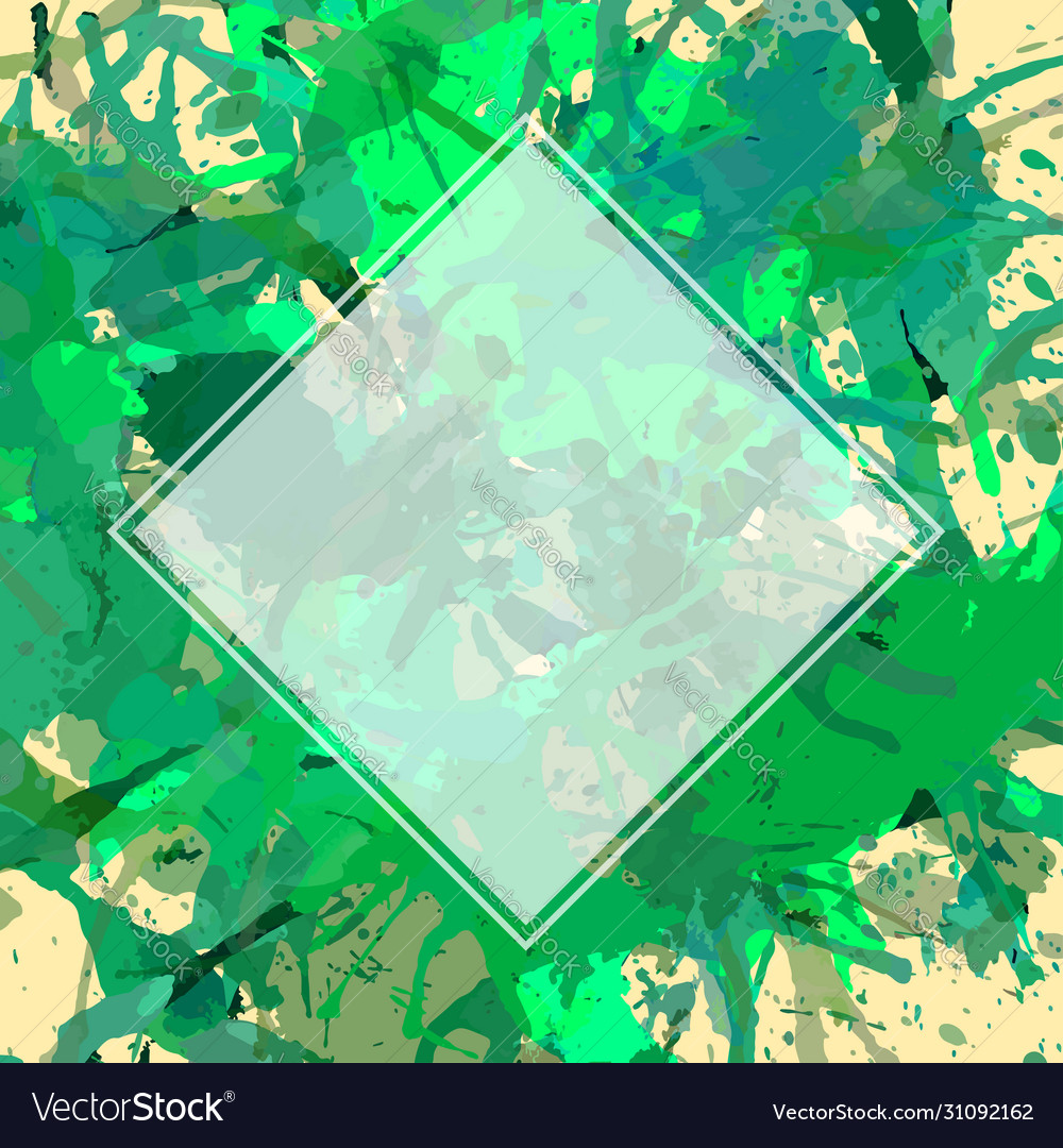 Artistic paint splashes template Royalty Free Vector Image