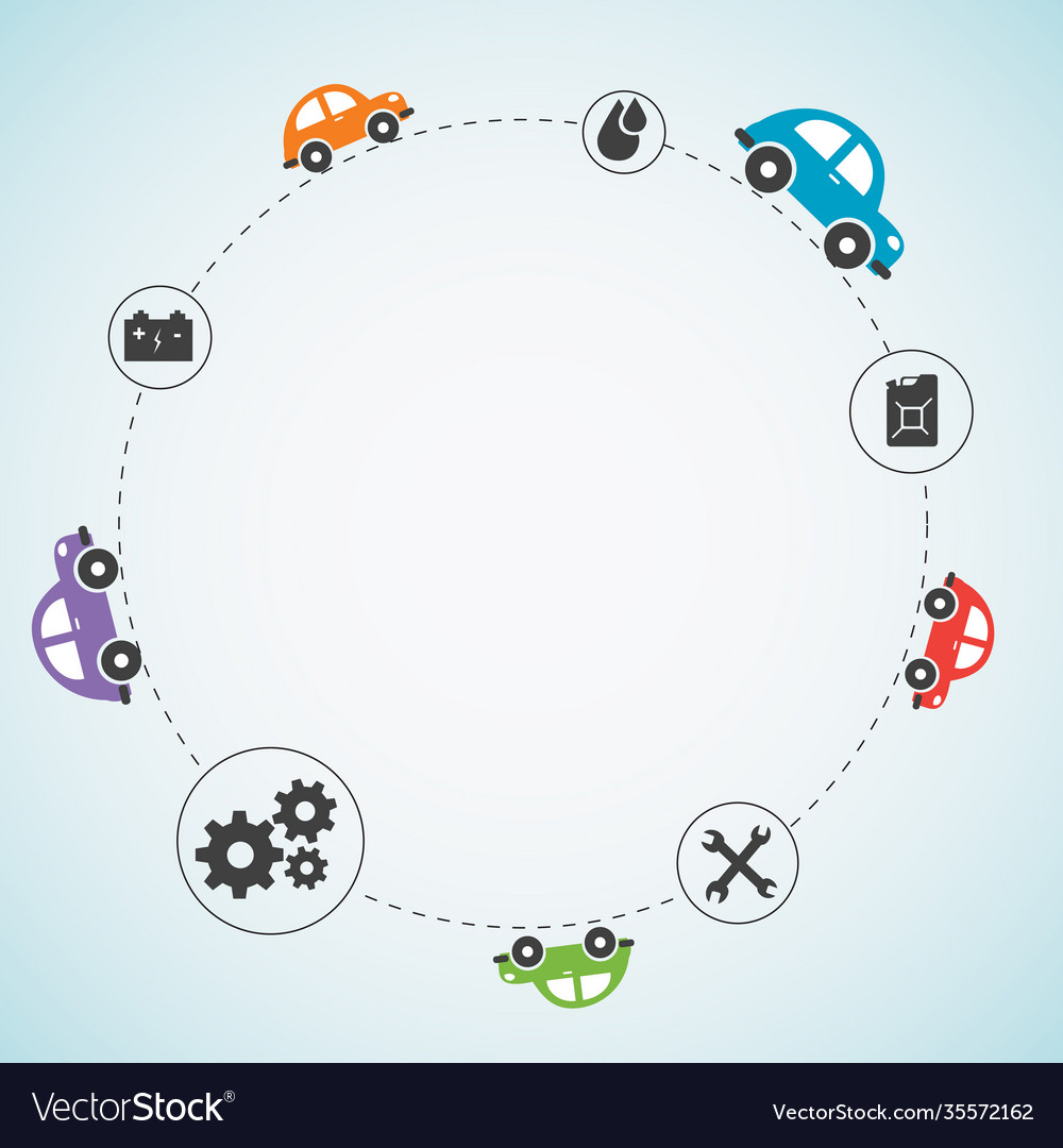 Car theme background Royalty Free Vector Image