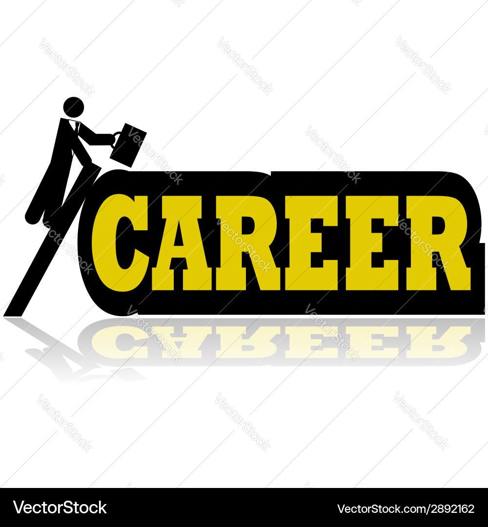 Career climb Royalty Free Vector Image - VectorStock