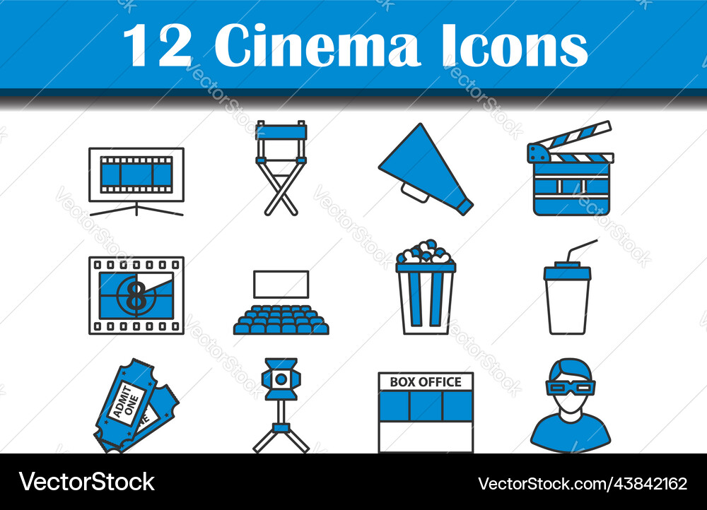 Cinema icon set Royalty Free Vector Image - VectorStock